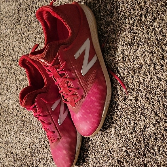 New Balance | Shoes | New Balance Comp Vz Mens Red Baseball Turf Shoes ...